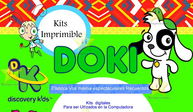 KITS IMPRIMIBLES: Kit Imprimible Doki Diseñá Tarjetas , Cumples Y Mas